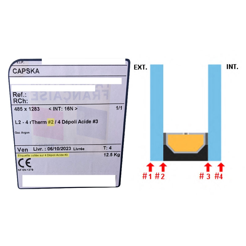 Double vitrage G200 Warm Edge sur mesure | isolation renforcée